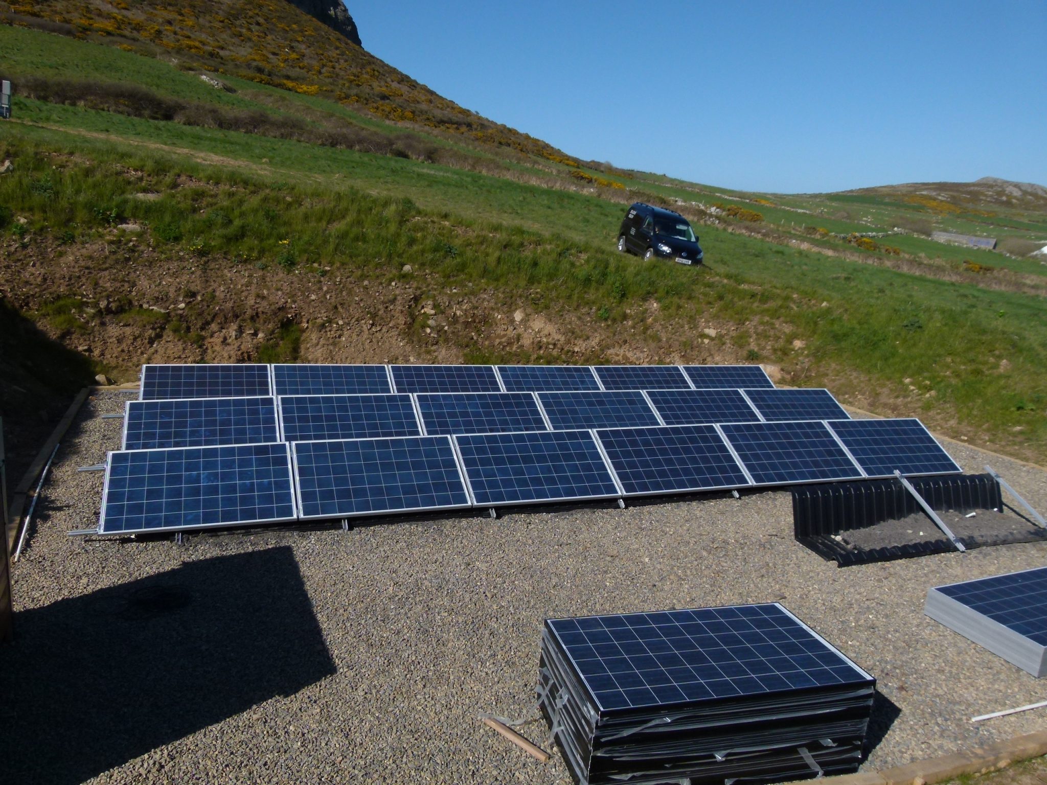 Ground mounted solar system | Flat surface solar fixing kit