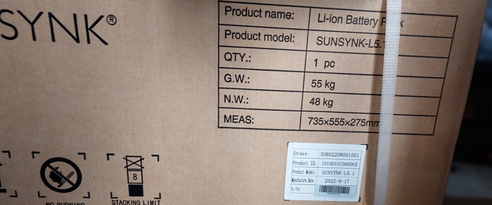 Sunsynk Battery Spares - SolarPVSystems